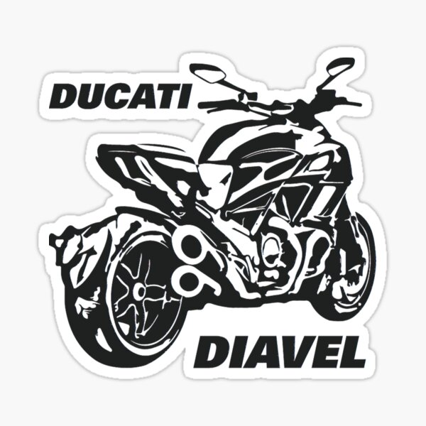 "Ducati Diavel " Sticker for Sale by ShirleyHuels | Redbubble