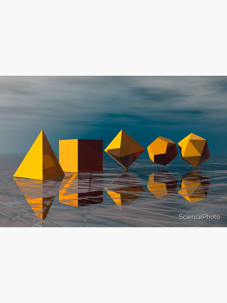 "Basic Geometric Solids, illustration (C025/7565)" Sticker for Sale by ...