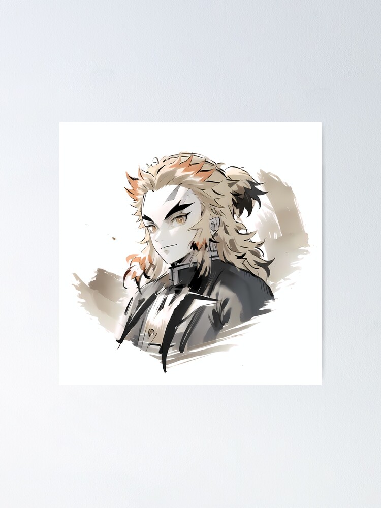 "Rengoku" Poster for Sale by lucapowerz08 | Redbubble