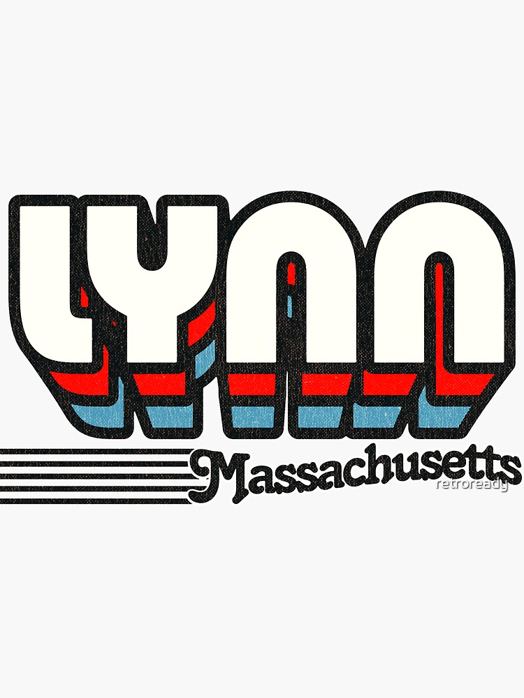 "Lynn, Massachusetts | Retro Stripes" Sticker for Sale by retroready ...