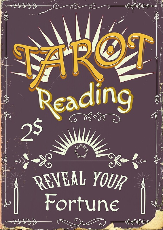 "Tarot Reading Chalk poster" by Nicholas Greenaway | Redbubble