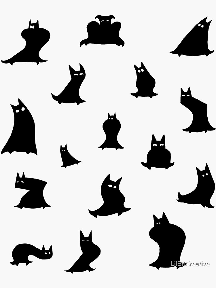 "Bat Blob Shaped" Sticker for Sale by LilBitCreative | Redbubble