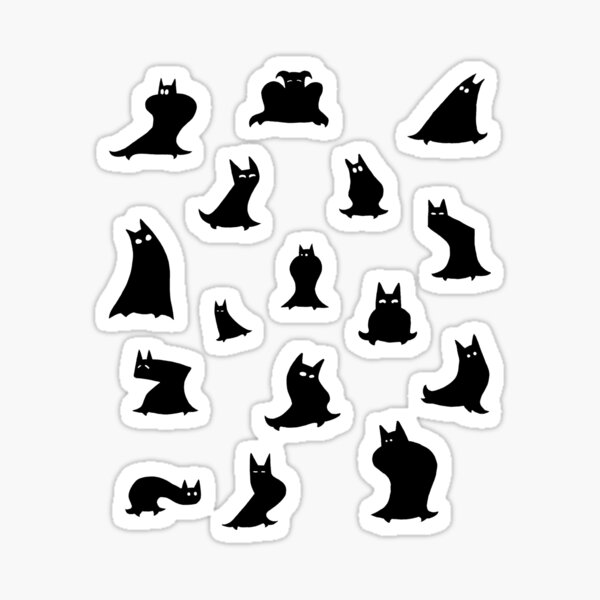 "Bat Blob Shaped" Sticker for Sale by LilBitCreative | Redbubble