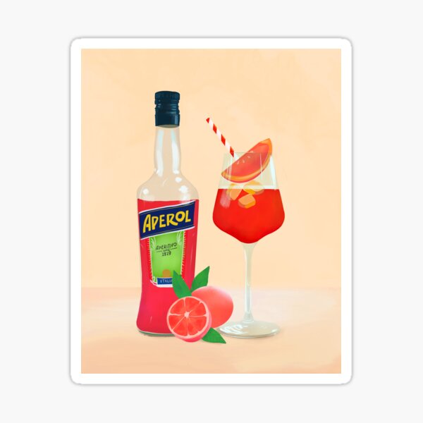 "Aperol Orange" Sticker for Sale by Peya | Redbubble