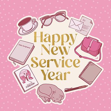 "Happy New Service Year (For Her)" Greeting Card for Sale by ...