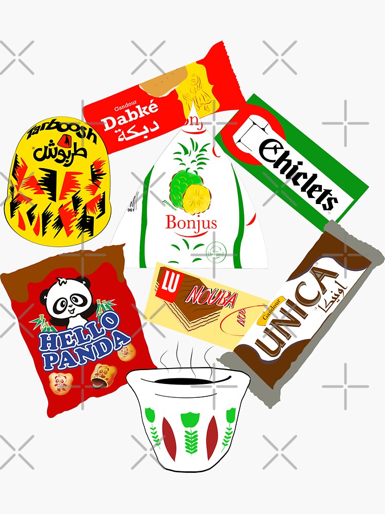 "Lebanese snacks" Sticker by K. Habibi | Redbubble