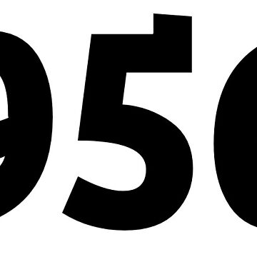 "956" Sticker for Sale by clairekeanna | Redbubble