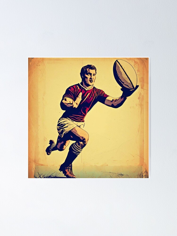 "Explore our artistic retro posters in a rugby-inspired universe ...