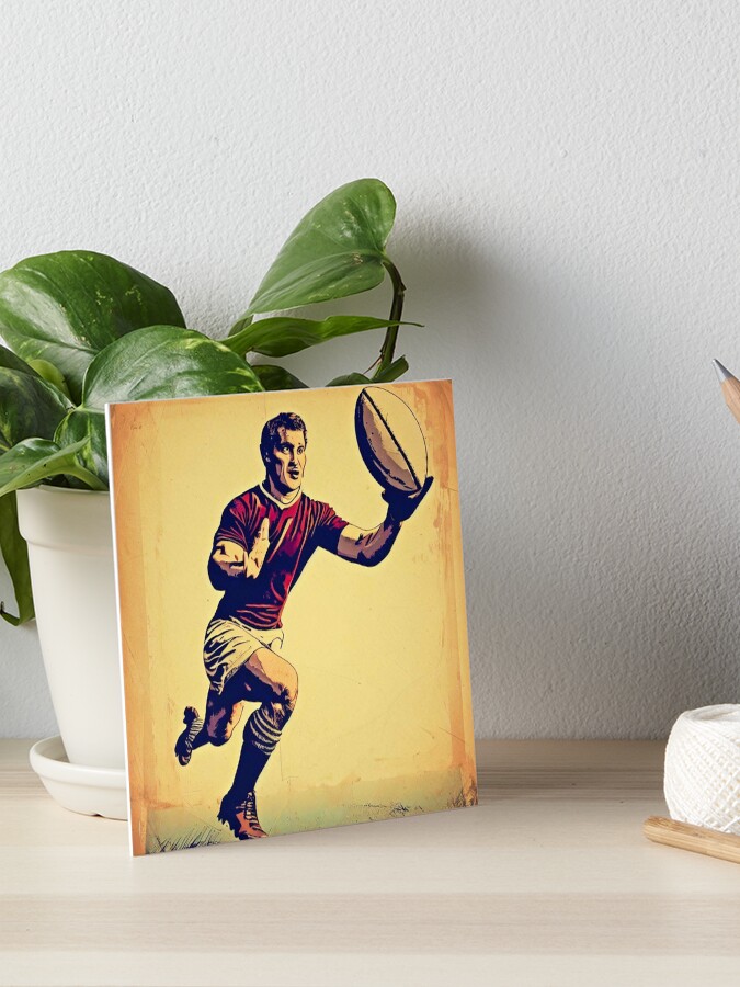 "Explore our artistic retro posters in a rugby-inspired universe!" Art ...