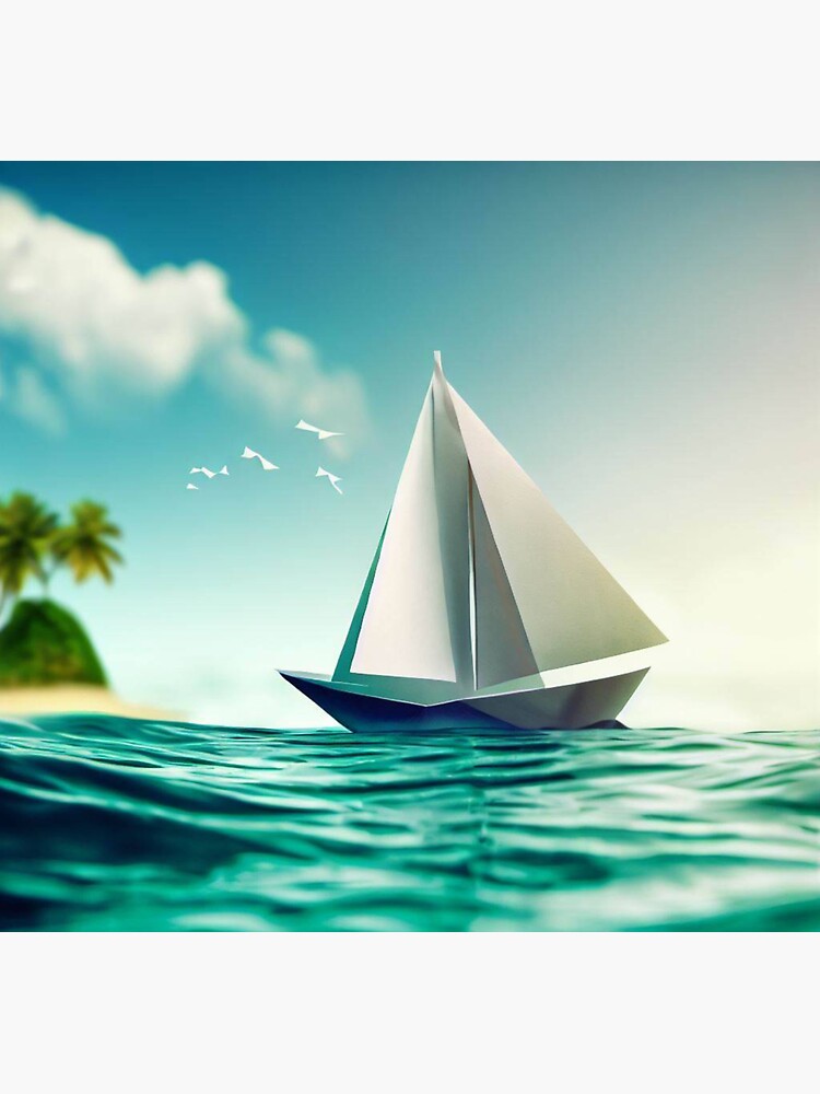 "Paper boat" Sticker for Sale by Donkeh23 | Redbubble