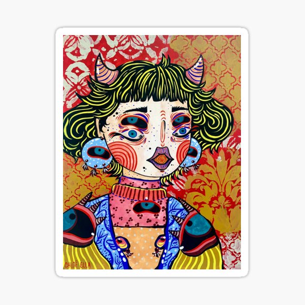 "A Girl Named Comedy" Sticker for Sale by Crowspell | Redbubble