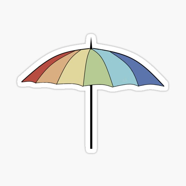 "umbrella" Sticker for Sale by mowpiper33 | Redbubble