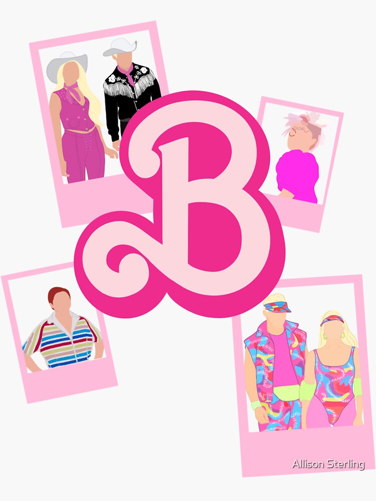 "Barbie Movie" Sticker for Sale by Allison Sterling | Redbubble