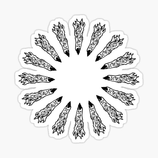 "Ryomen Sukuna's fingers" Sticker by nihonartworld | Redbubble