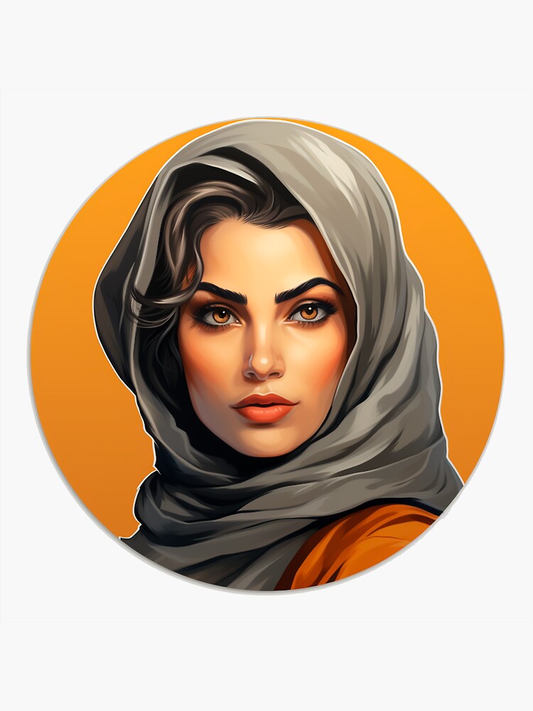 "Arabian Girl " Sticker for Sale by Deep-Eye | Redbubble
