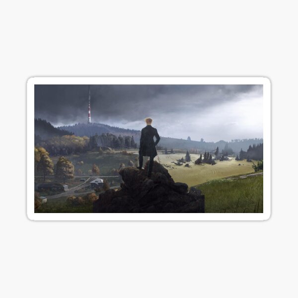 "DayZ Chernarus Wanderer above the sea fog" Sticker for Sale by ...