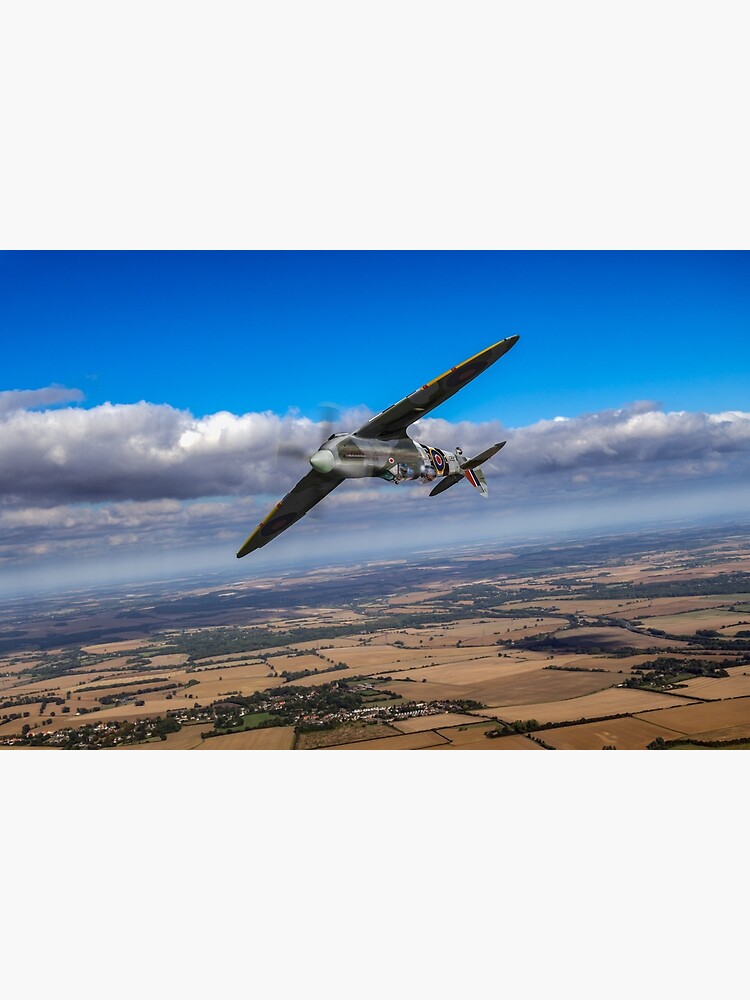 "Twin seat Spitfire MJ627 on a roll" Poster by garyeason | Redbubble