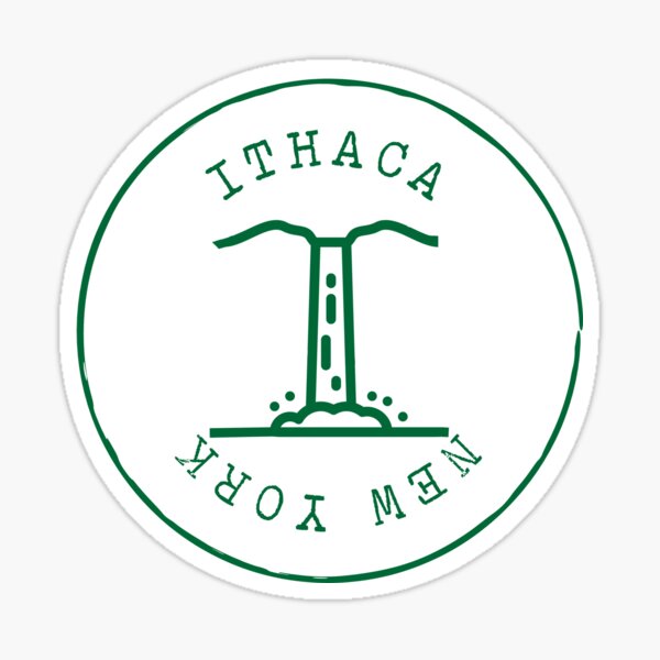 "Ithaca New York, Heart of the Finger Lakes" Sticker for Sale by ...
