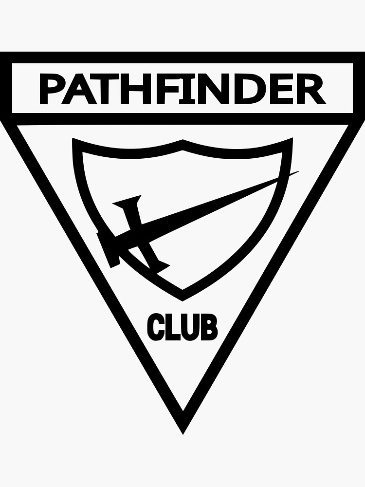 "Black Pathfinder Logo" Sticker for Sale by vinxChosen | Redbubble