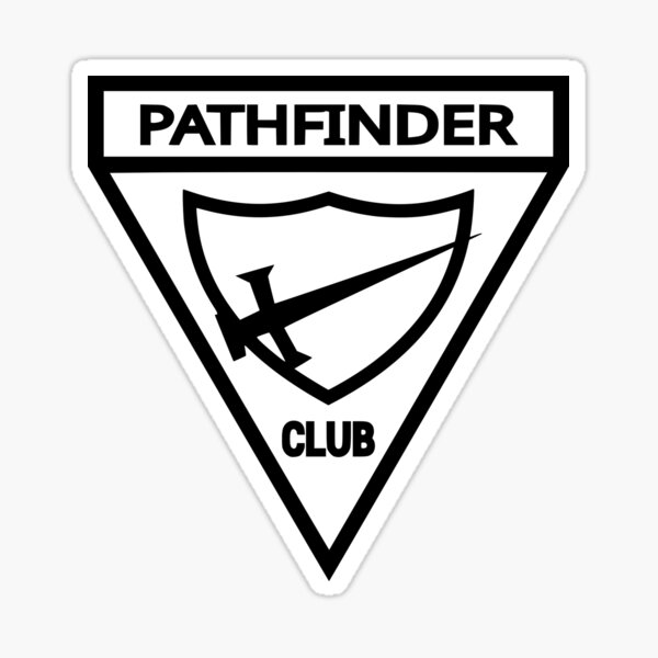"Black Pathfinder Logo" Sticker for Sale by vinxChosen | Redbubble