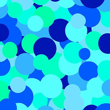 "Blue Bubble Print" Sticker for Sale by Charlottieloux | Redbubble