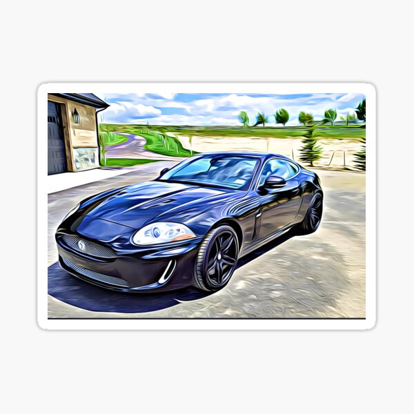 "Jaguar Sports Car" Sticker for Sale by MPerfect Designs | Redbubble