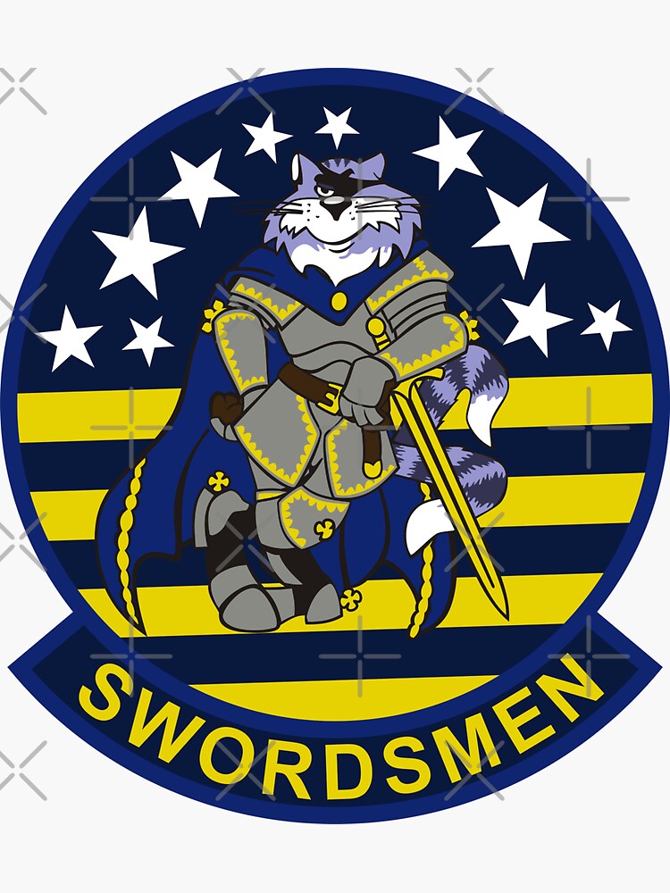 "Tomcat VF-32 Swordsmen" Sticker by MBK13 | Redbubble