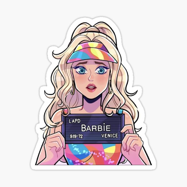 "Barbie" Sticker for Sale by Gingerschnapps | Redbubble