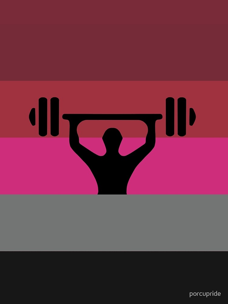 "Muscle Pride Flag" T-shirt for Sale by porcupride | Redbubble ...
