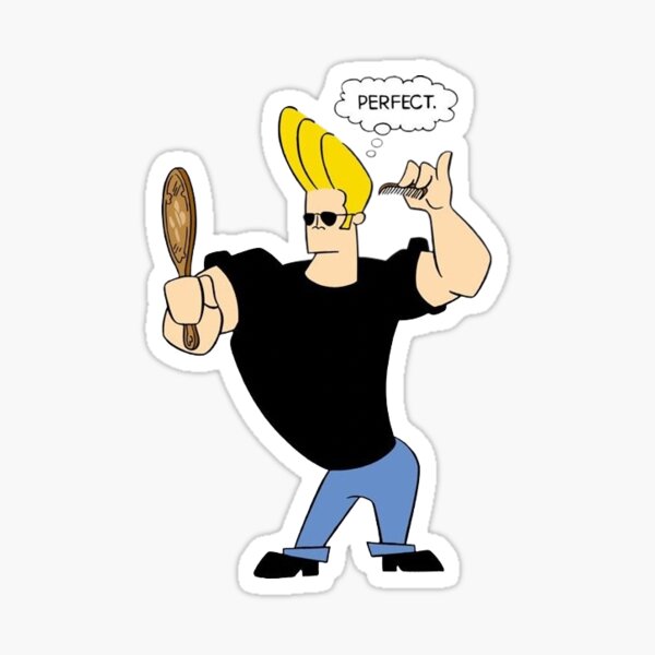 "Johnny Bravo" Sticker by wejaviel | Redbubble