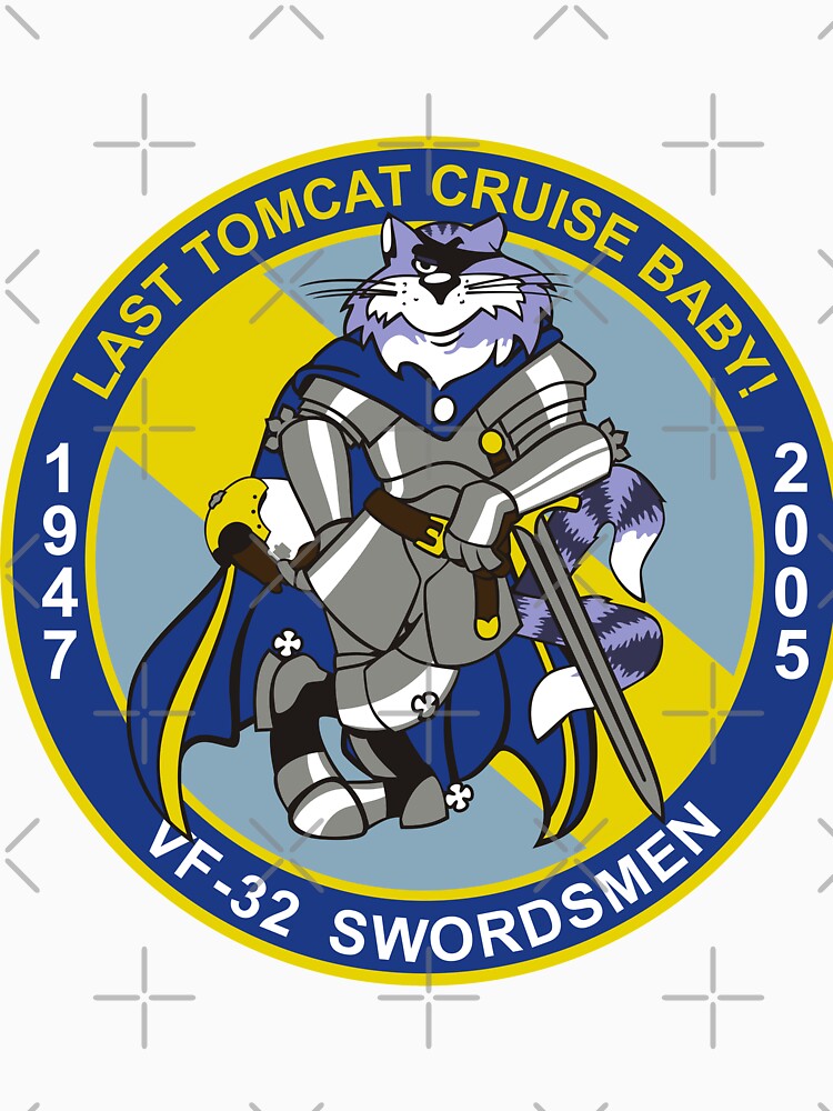 "Tomcat VF-32 Swordsmen" T-shirt for Sale by MBK13 | Redbubble | tomcat ...