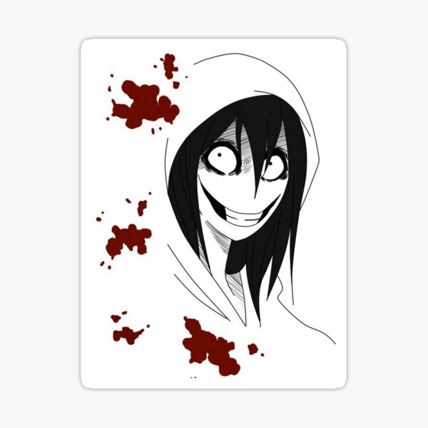 "Jeff the Killer " Sticker for Sale by lmdnzi | Redbubble