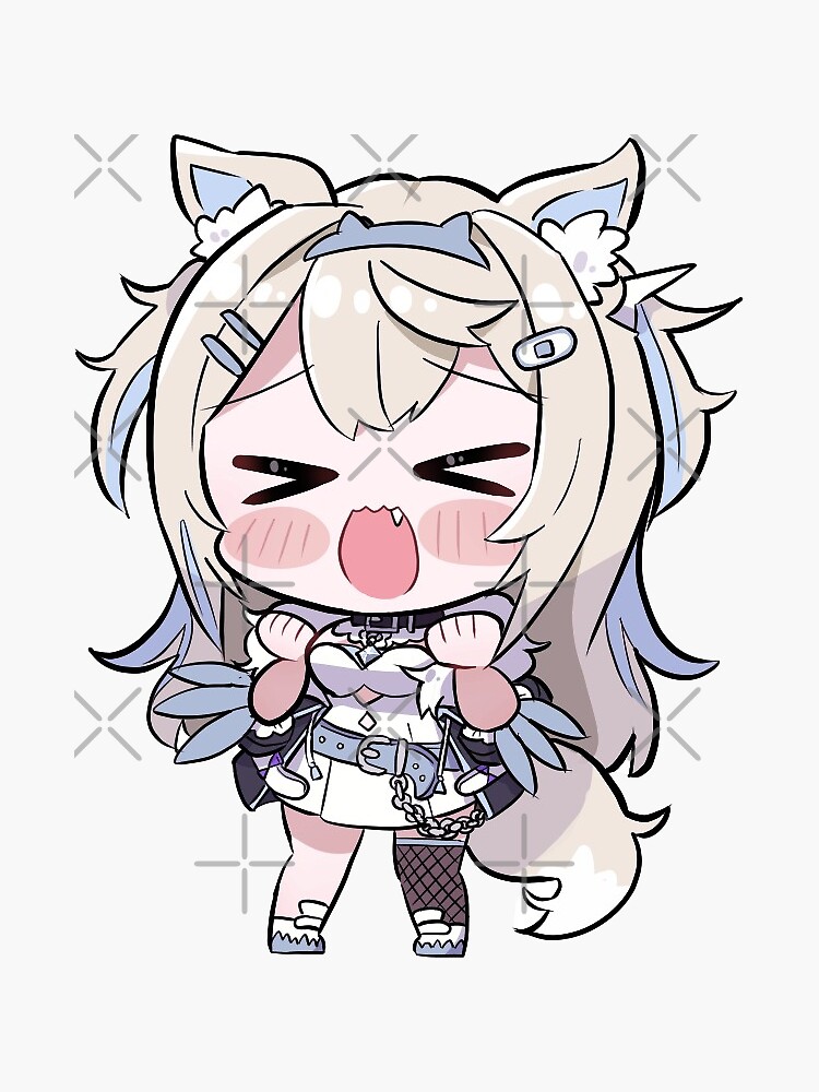 "Fuwawa - HoloAdvent - Fuwamoco" Sticker for Sale by Svendaa | Redbubble