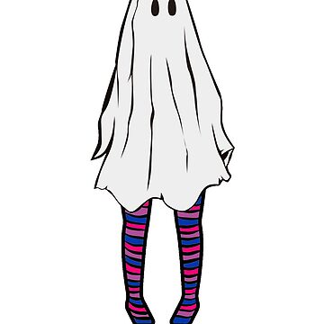 "Ghost with Knee High Socks (Bisexual colors)" Art Board Print for Sale ...