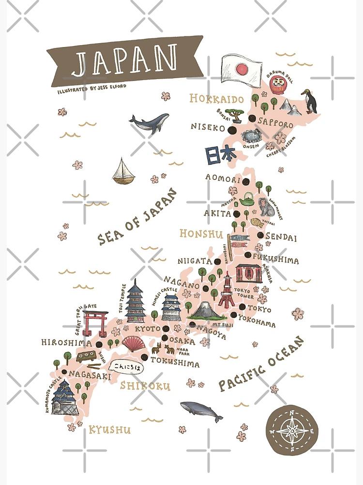 Printable Japanese Map
