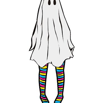 "Ghost with Knee High Socks (Pansexual colors)" Art Board Print for ...