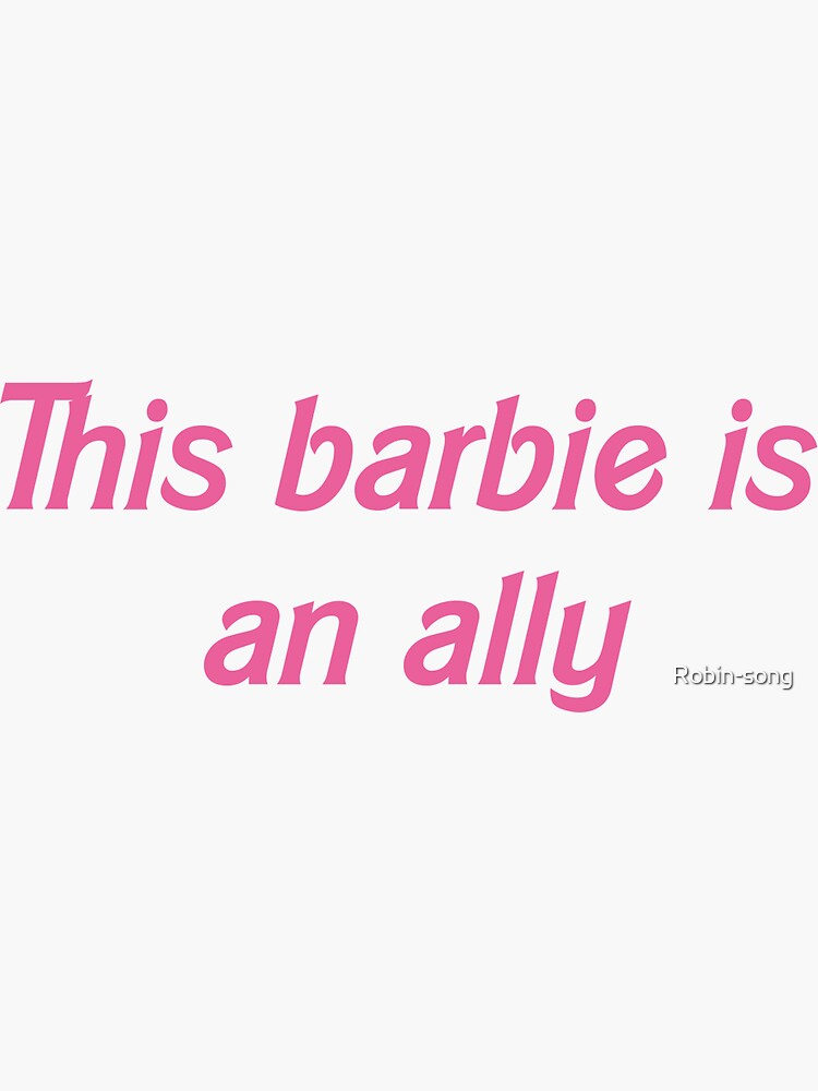 "Ally barbie" Sticker for Sale by Robin-song | Redbubble