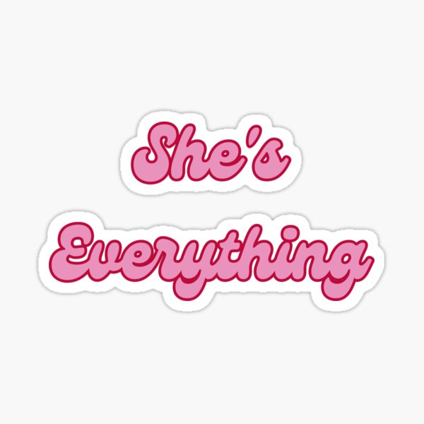 "Barbie She's Everything " Sticker for Sale by discocow | Redbubble
