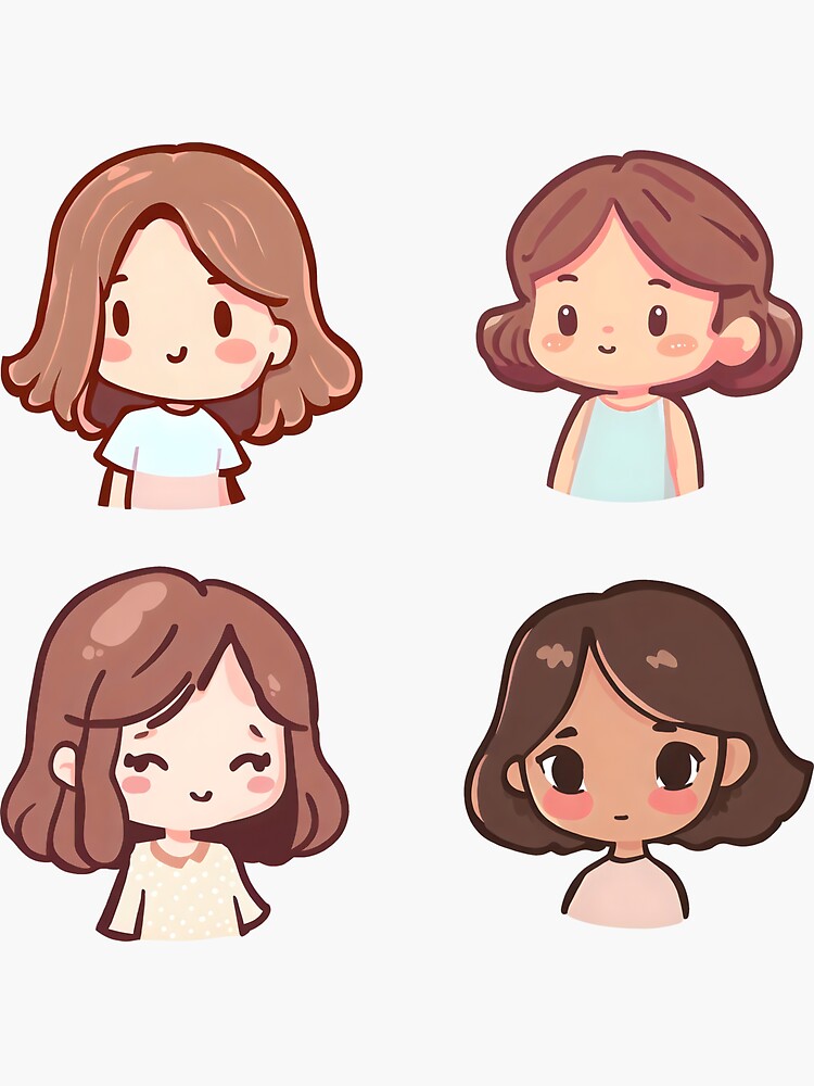 "Kyuti Girl Pack" Sticker for Sale by Taufiqurrahman . | Redbubble