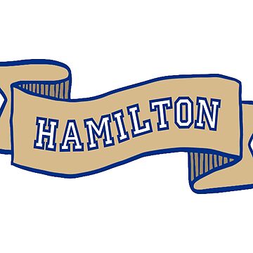 "Hamilton College Banner" Sticker for Sale by anrockhi | Redbubble