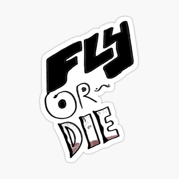 "Fourth Wing Fly or Die" Sticker for Sale by KifLeeDesigns | Redbubble