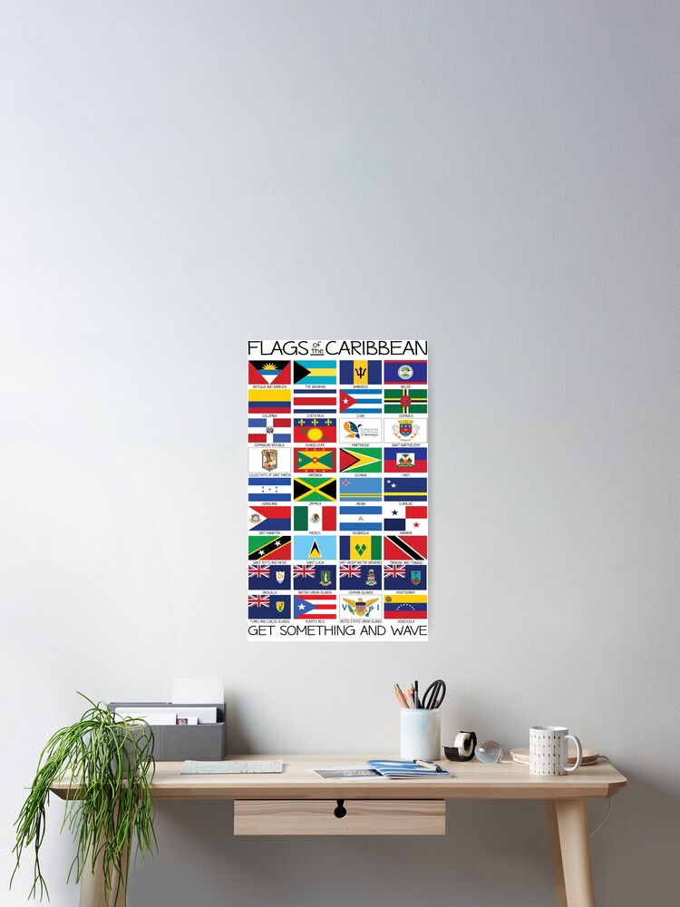 "Flags of the Caribbean " Poster for Sale by IonDprize | Redbubble