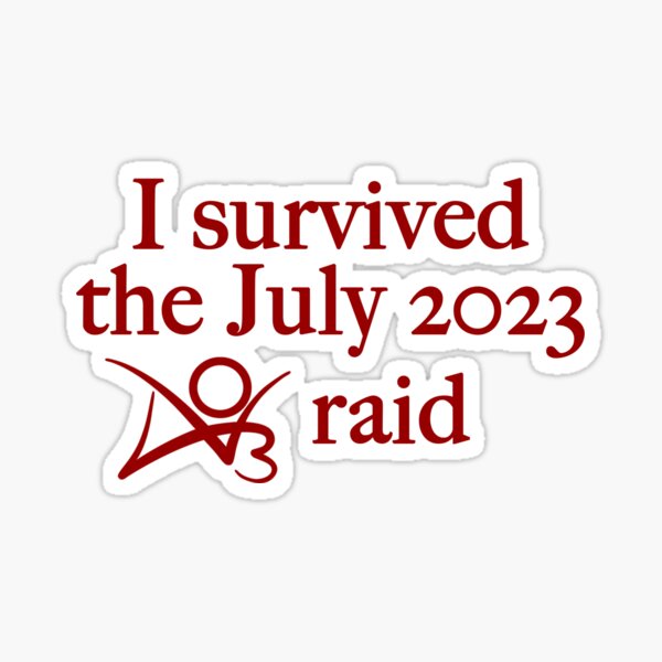 "AO3 raid survivor" Sticker for Sale by Ivegivenuponart | Redbubble