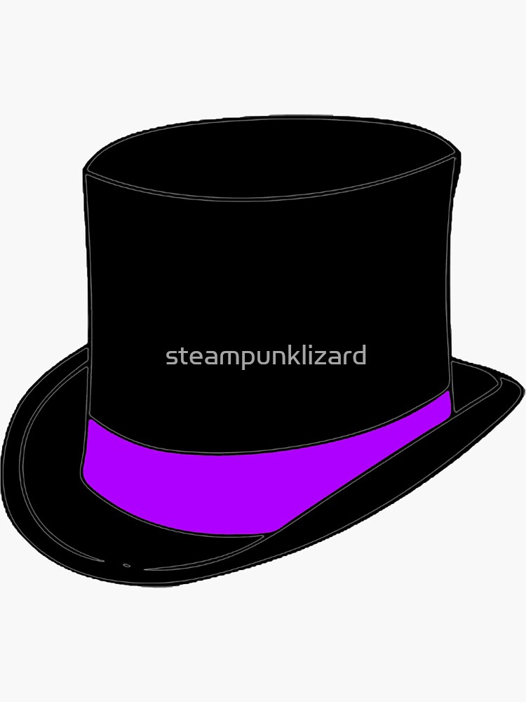 "Top Hat" Sticker by steampunklizard | Redbubble