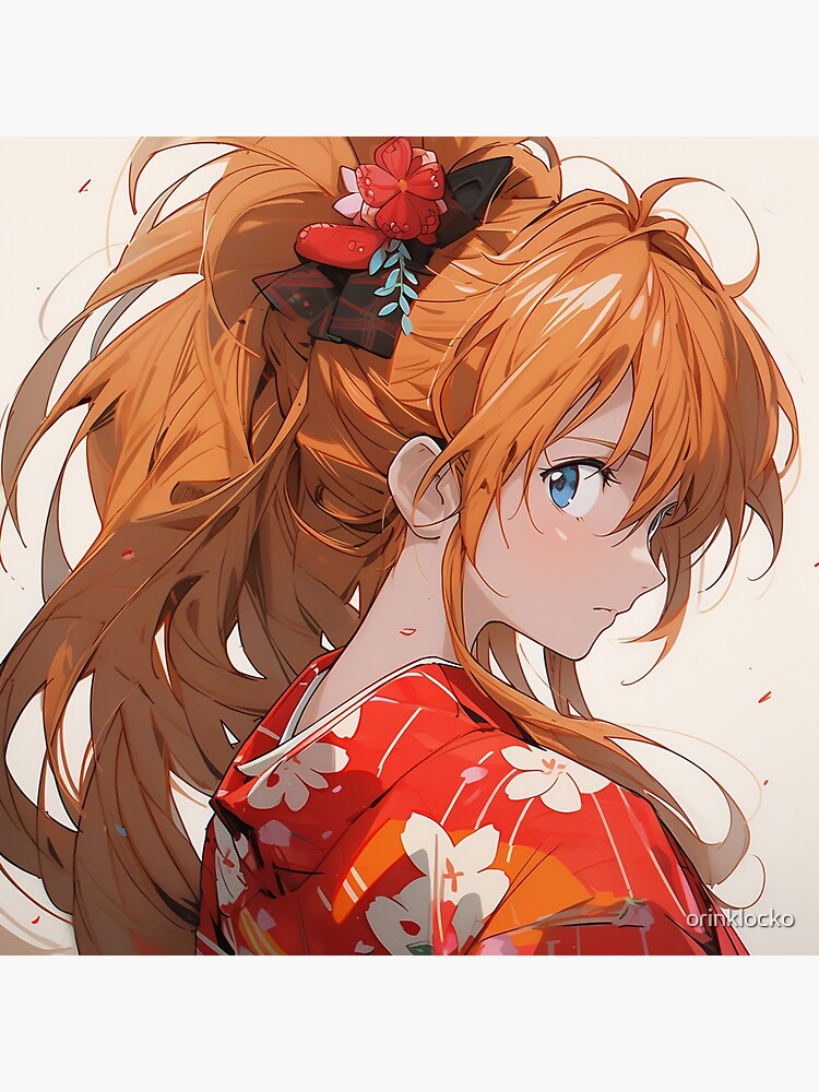 "asuka kimono" Sticker for Sale by orinklocko | Redbubble