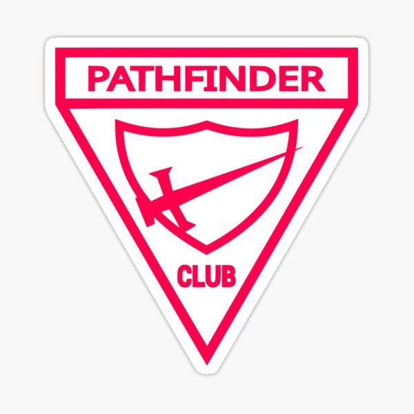 "Red Pathfinder Club Logo" Sticker for Sale by vinxChosen | Redbubble