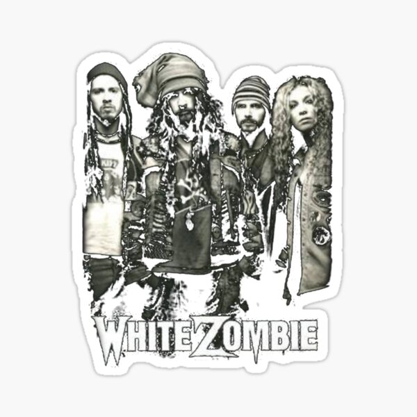 "WHITE ZOMBIE" Sticker for Sale by ScottBrinton82 | Redbubble