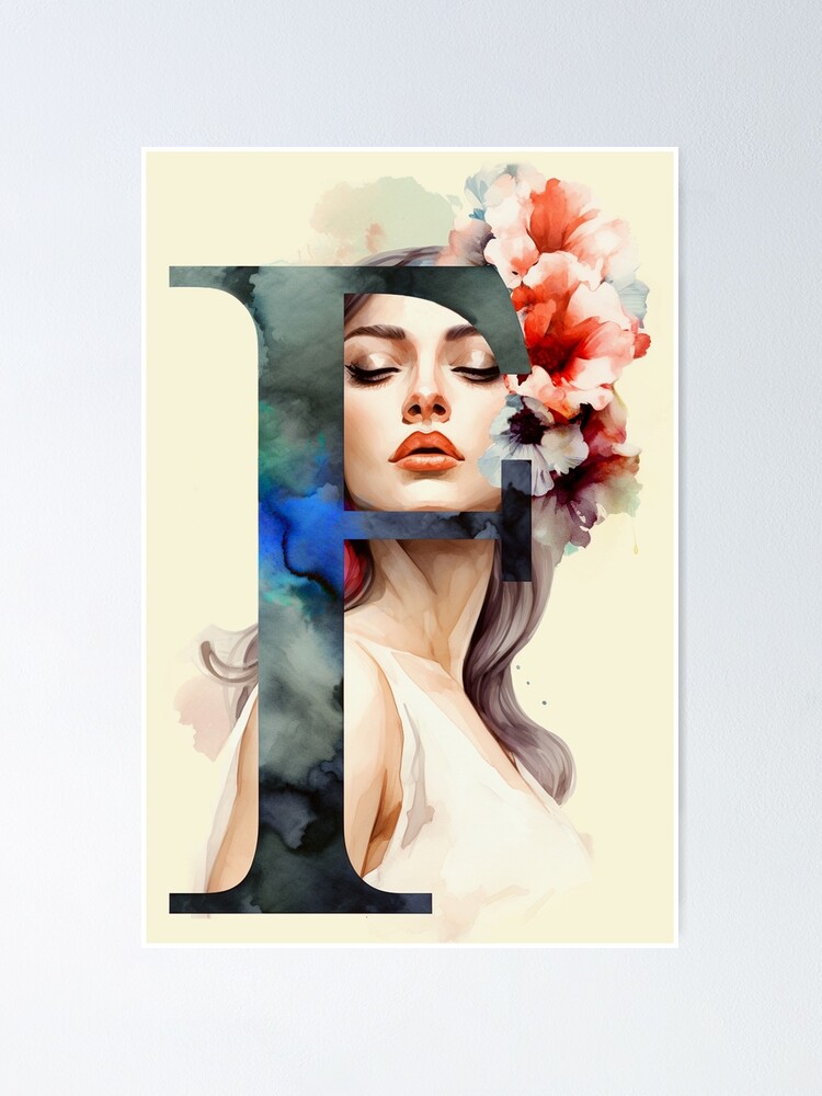 "F like Feminine, Feminine beauty " Poster for Sale by MahsaWatercolor ...
