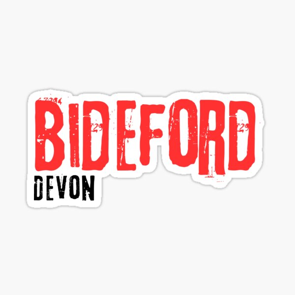 "Bideford, Devon" Sticker for Sale by captinpropeller | Redbubble