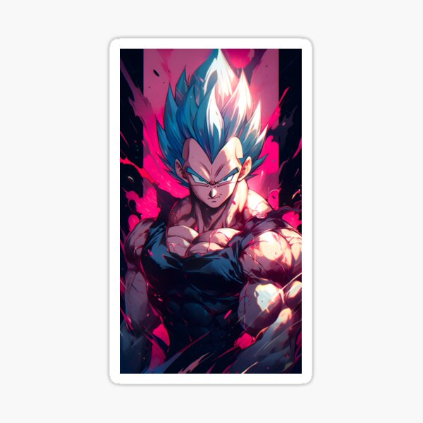 "Vegeta" Sticker by Bymonkai | Redbubble